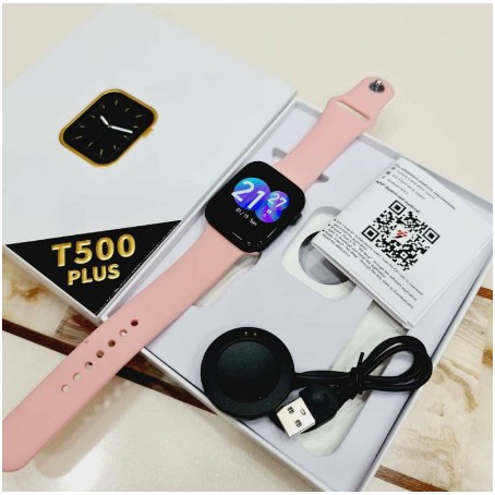 Jual Jam tangan Smartwatch T500+ Plus Cowok Cewek Strap Rubber Fungsi ...