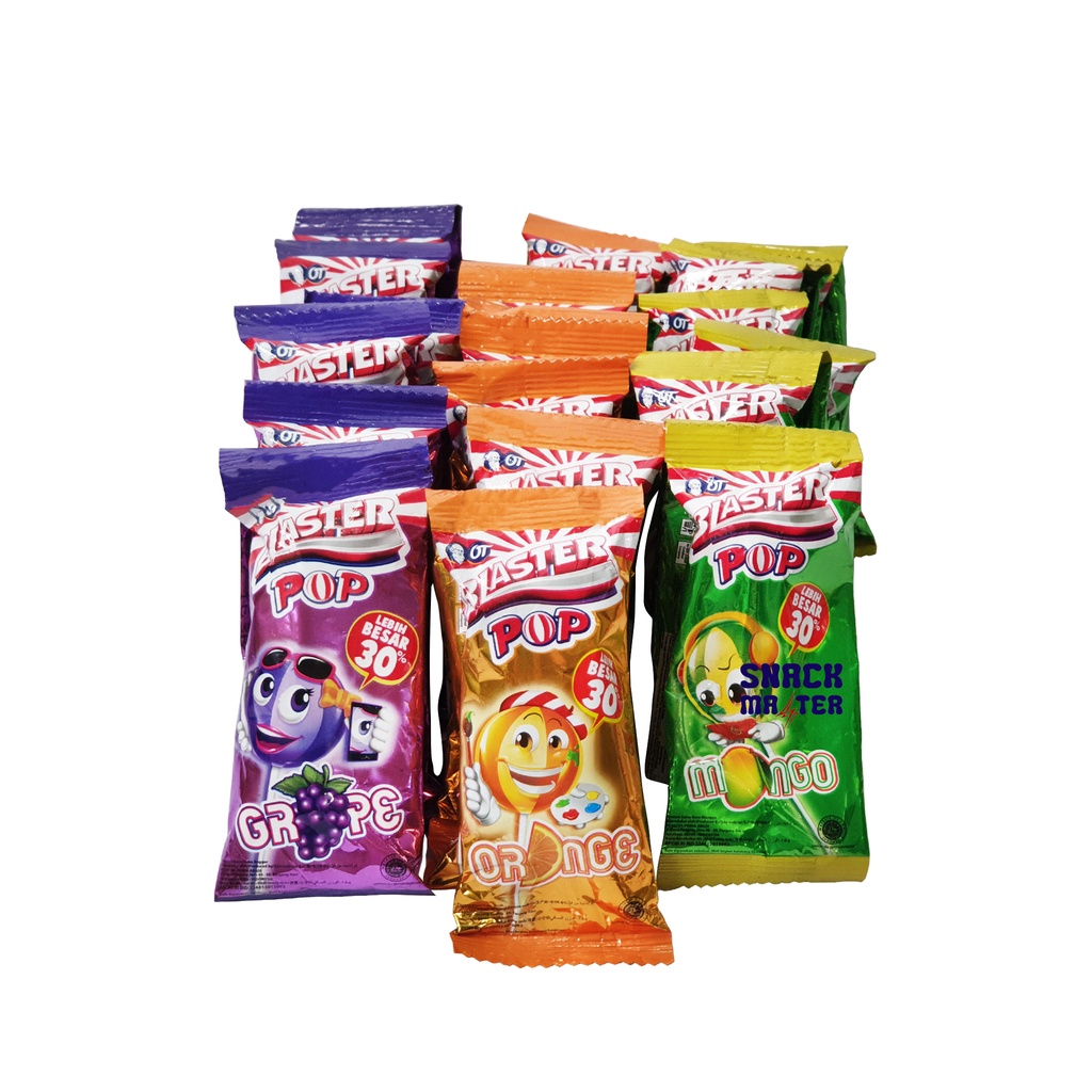 Jual Blaster POP Lolipop PACK - Netto 30 pcs x 7.5 gr | Shopee Indonesia