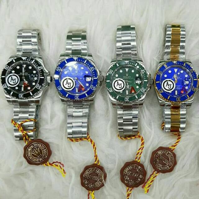 Jual Jam Tangan Rolex Submarine Swiss Chrone | Shopee Indonesia