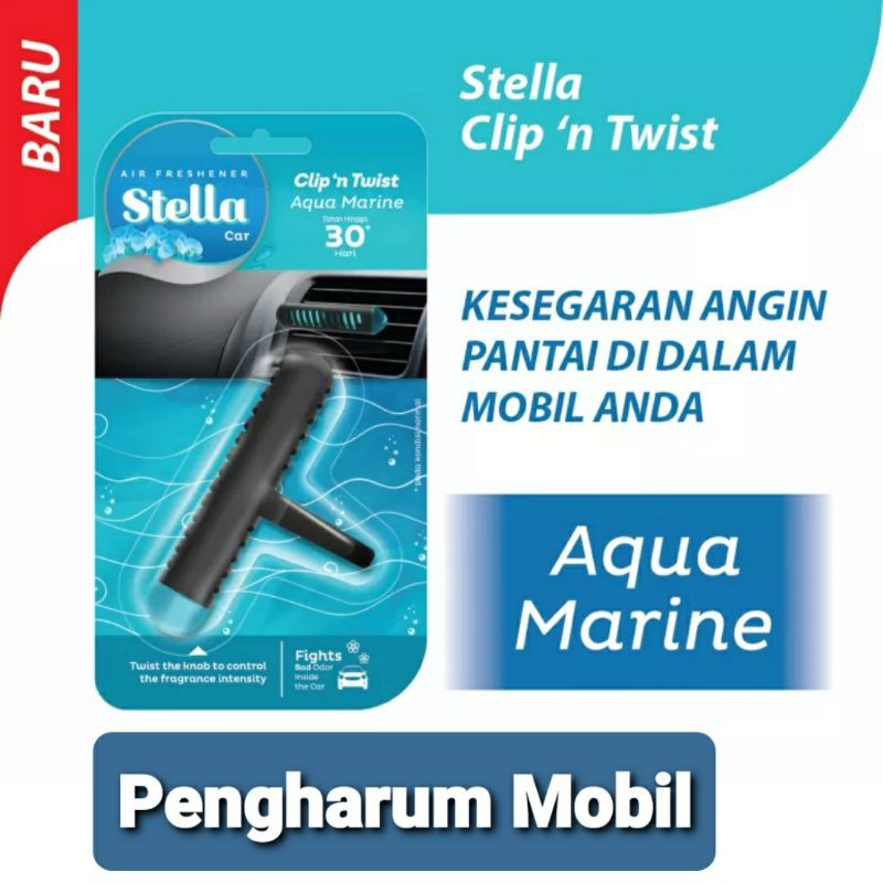 Jual Stella clip and twist aqua marine 25g | Shopee Indonesia