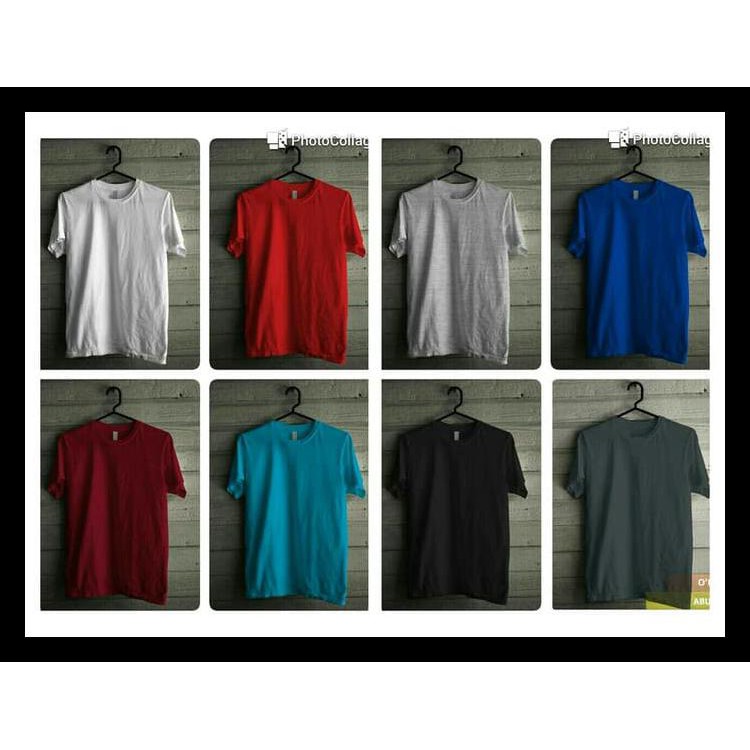 Jual Promo Kaos Polos Cotton Combed 30S Promo Murah :) | Shopee Indonesia