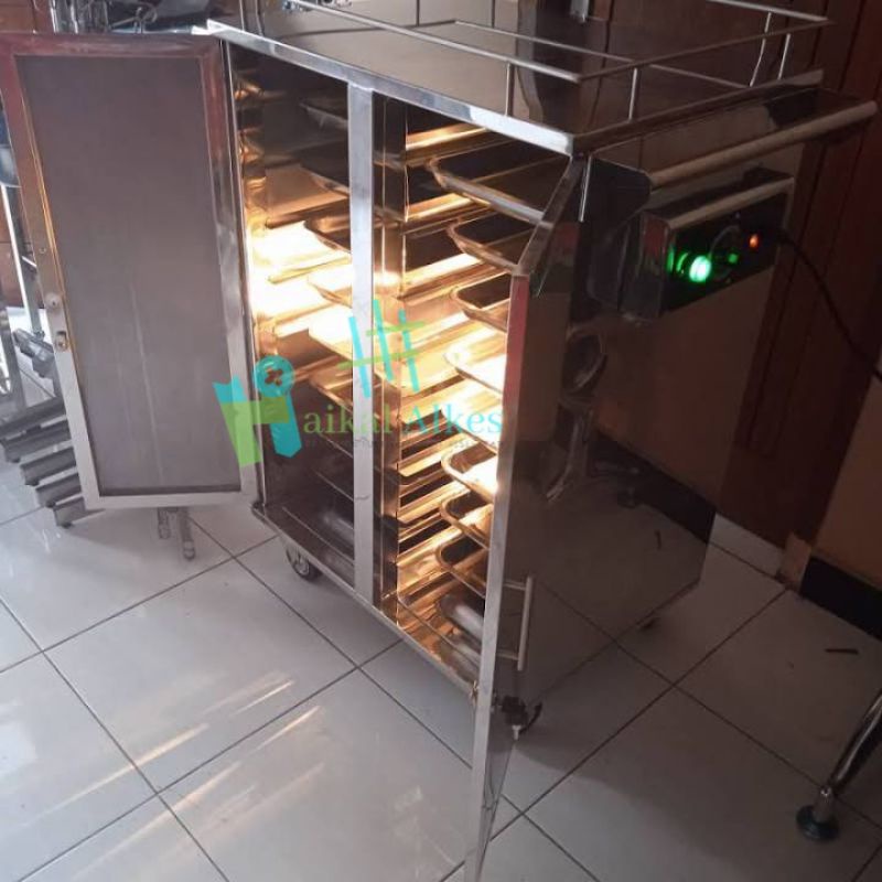 Jual food trolley 16 susun pemanas/ troli makanan rumah sakit | Shopee ...