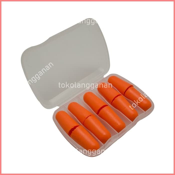 Jual Krisbow Set Earset Pelindung Telinga Dengan Case 5 Pcs - Oranye ...