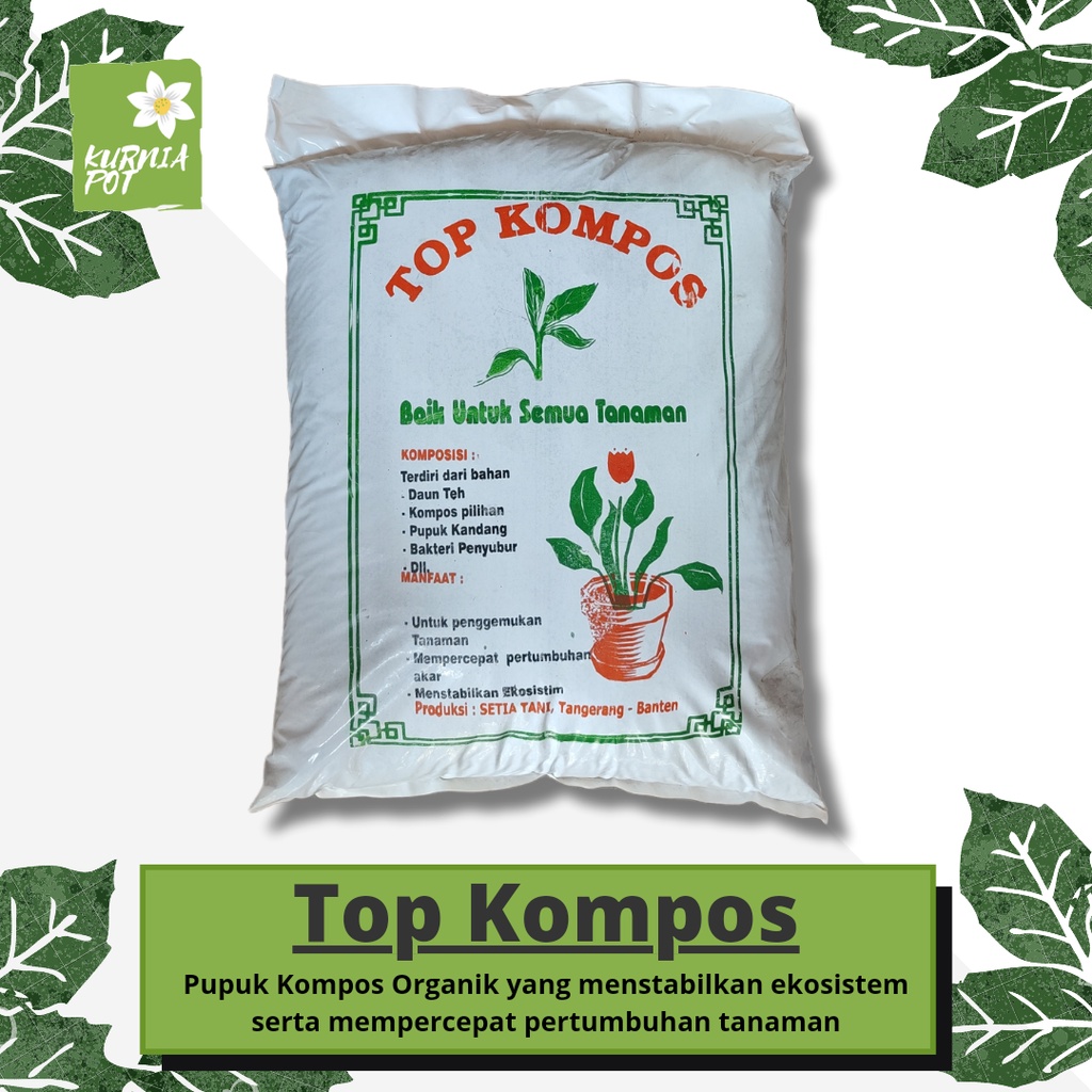 Jual Pupuk TOP KOMPOS besar media tanam organik nutrisi tanaman alami ...