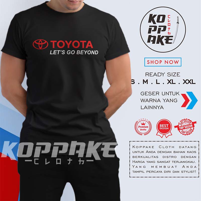 Jual Kaos Mobil Toyota Lets Go Beyond Logo Baju Otomotif | Shopee Indonesia