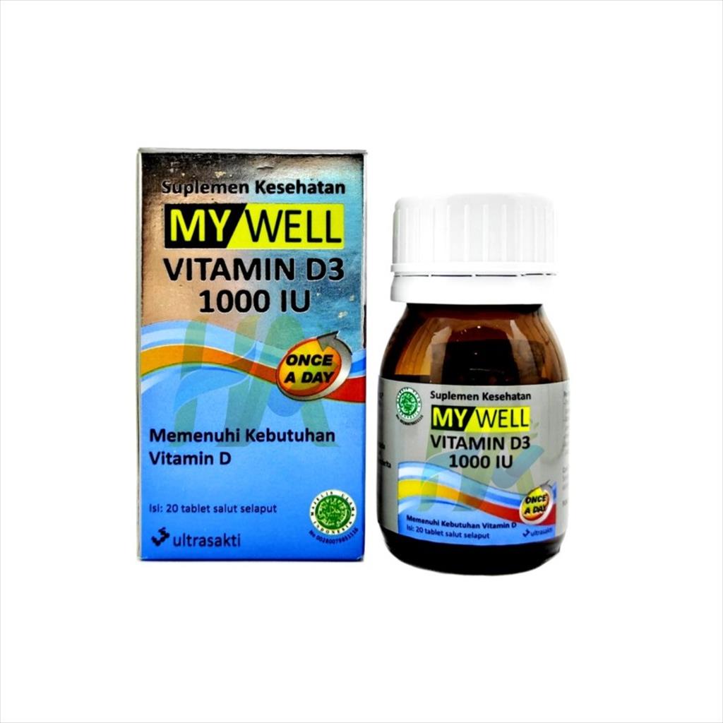 Jual My Well Vitamin d3 1000iu / vitamin d3 murah/ vitamin d | Shopee ...