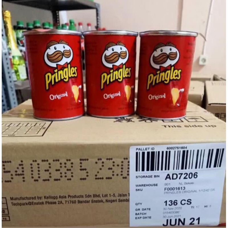 Jual Pringles Mini Original 1 Dus | Shopee Indonesia