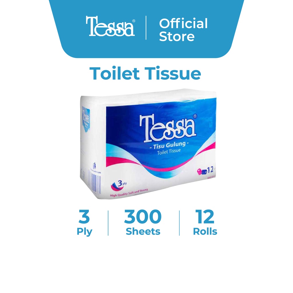 Jual Tessa Toilet Tissue 12 x 300 pcs | Shopee Indonesia