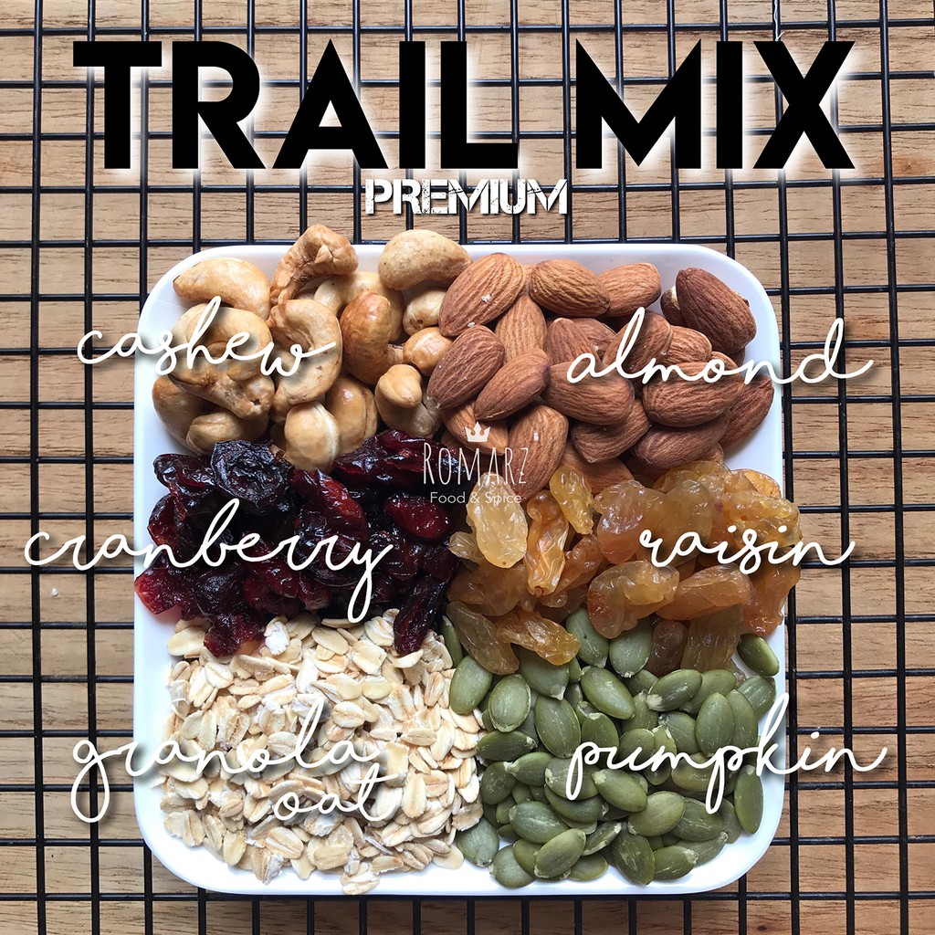 Jual TRAIL MIX 01 GRANOLA PREMIUM DELIGHT 500gr - SUPER FOOD - ALMOND ...