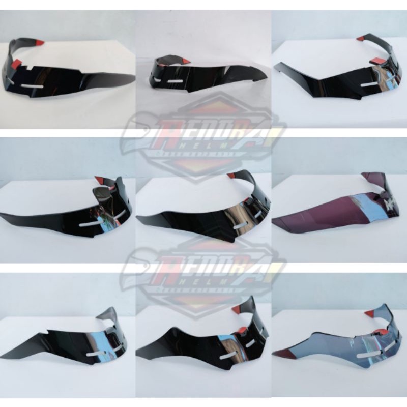 Jual Spoiler Helm. Spoiler Variasi Tambahan Belakang Helm | Shopee ...