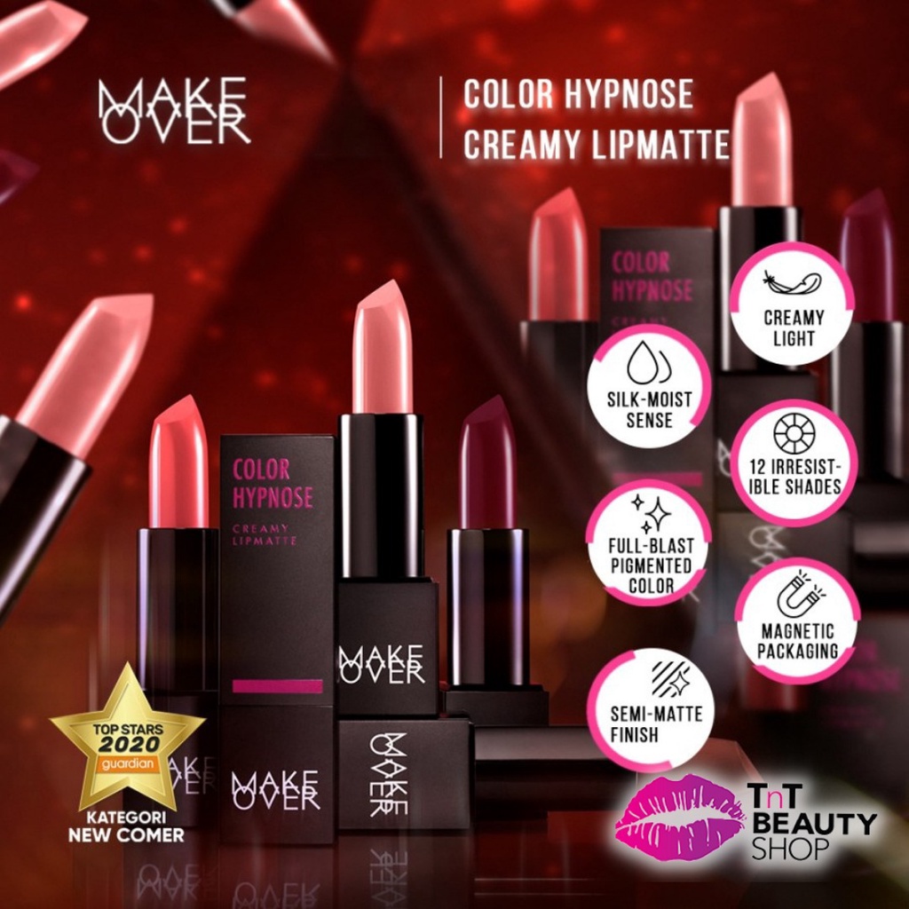 Jual MAKE OVER Color Hypnose Creamy Lipmatte 4.3 g - Lipstick | TnT ...