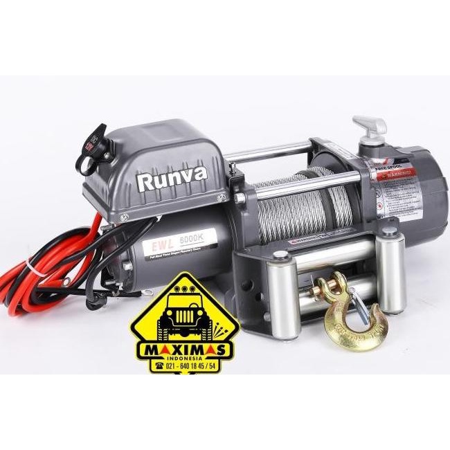 Jual Runva Electric Winch Murah Tipe Ewl-6000K 12 Volt Kapasitas 2,7 ...