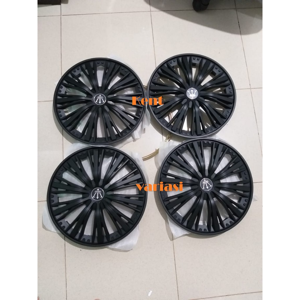 Jual Dop Roda Velg Mobil Ring 13 & 14 Sport wheel Full Black Mobil ...