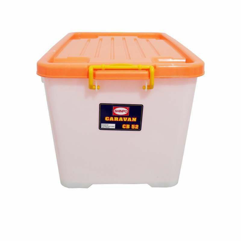 Jual Shinpo Container Box Cb 52 liter sip 142 + roda | Shopee Indonesia