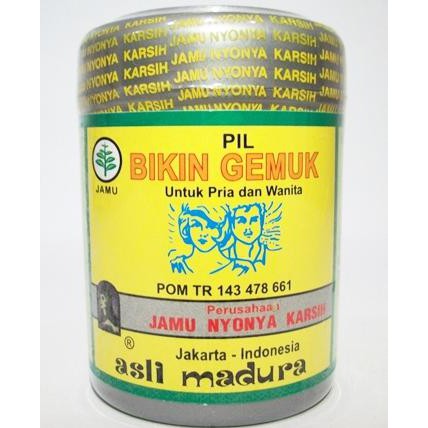 Jual Jamu Bikin Gemuk Nyonya Karsih (250 pil) | Shopee Indonesia