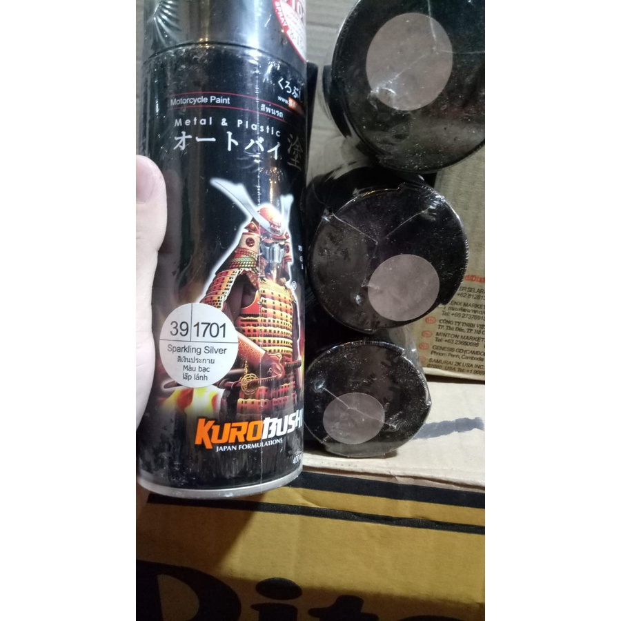 Jual cat semprot samurai pilok pilox samurai sparkling silver 1701 400ml silver | Shopee Indonesia