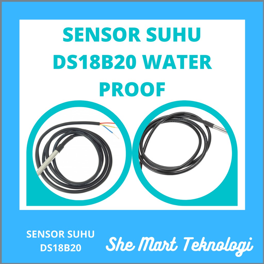 Jual Modul Sensor Suhu DS18B20 Temperature Sensor Waterproof | Shopee ...