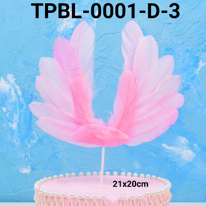 Jual GR-TPBL-0001 Cake topper hiasan kue bulu sayap kupu-kupu yamama baking | Shopee Indonesia