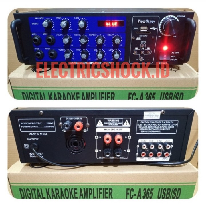 Jual AMPLIFIER FIRSTCLASS FC A365 / FC-A365 (4 Channel) | Shopee Indonesia