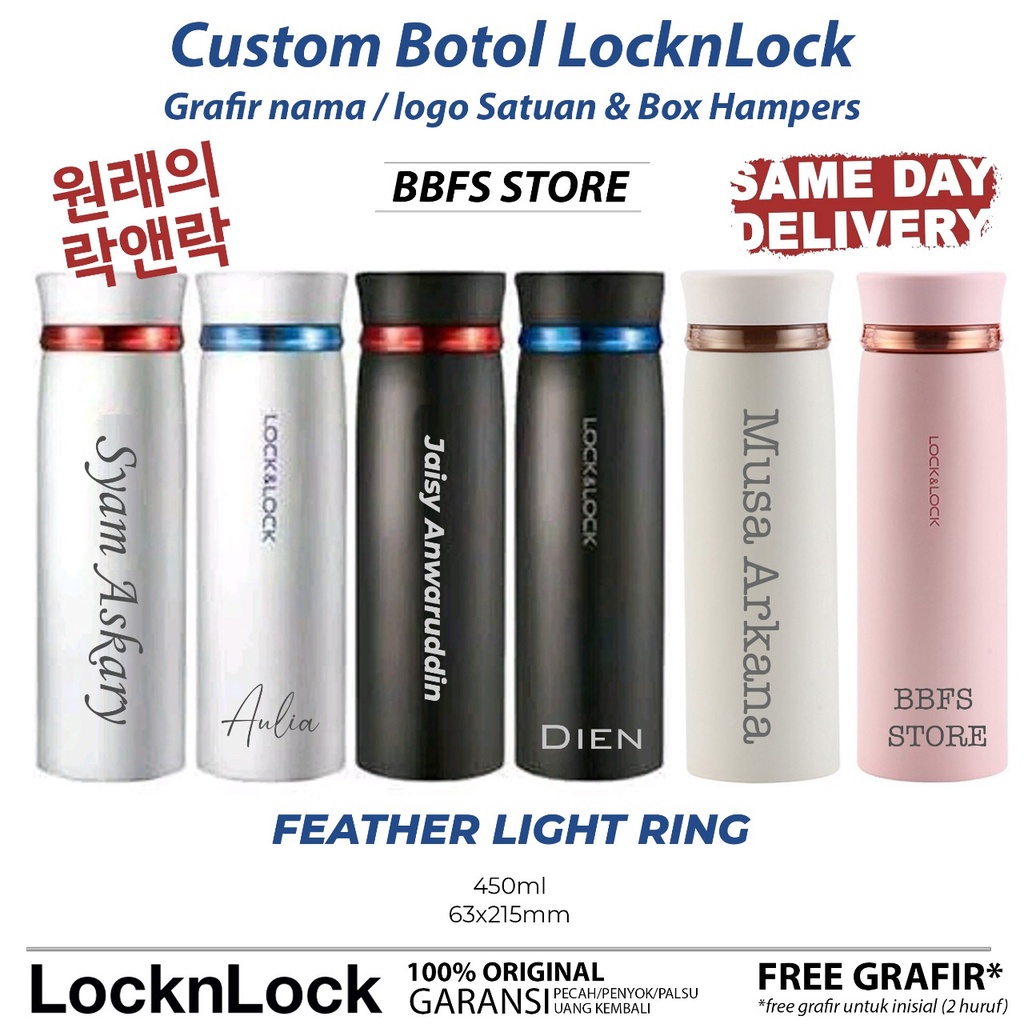 Jual LOCK n LOCK tumbler Feather Light Ring Vacuum Tumbler 450ml ...
