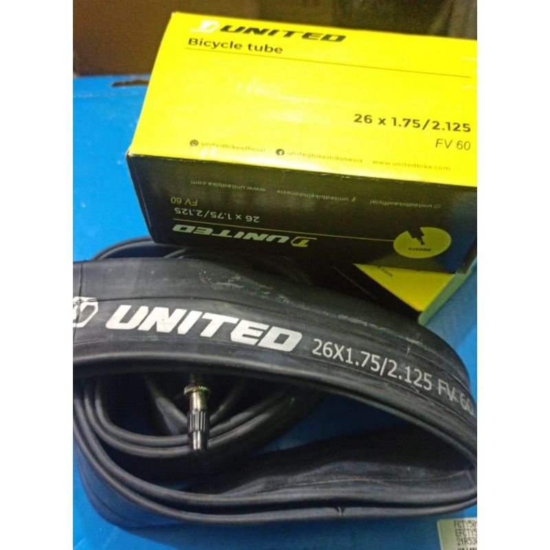 Jual Ban dalam sepeda ukuran 26 × 1.75/2.125 UNITED | Shopee Indonesia