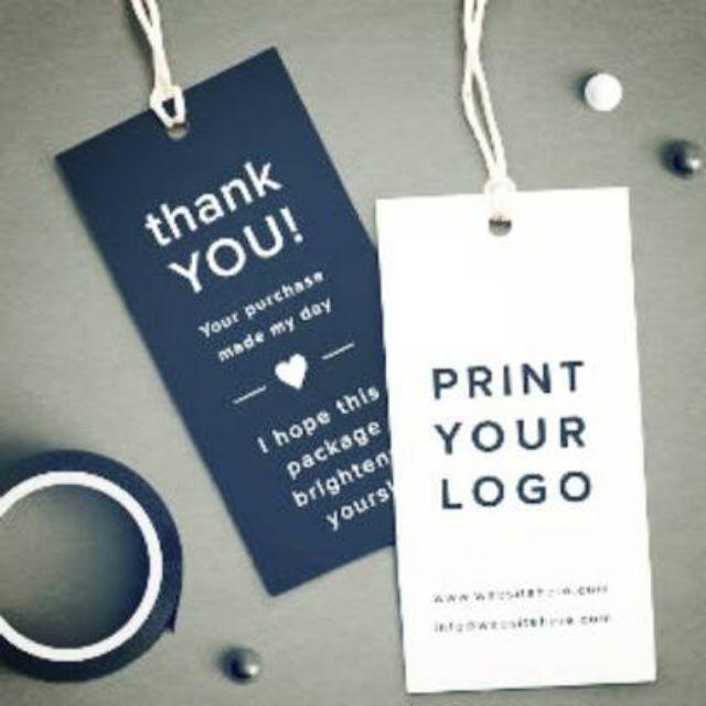 Jual Hang Tag Label Baju Label Tas Label Sepatu Hang tag Baju PREMIUM ...