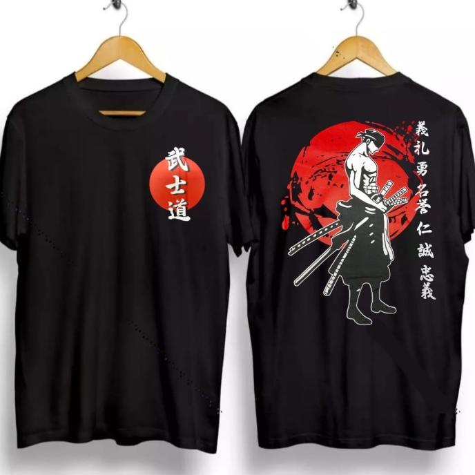 Jual baju kaos pria/baju kaos samurai jepang/baju kaos samurai warna ...