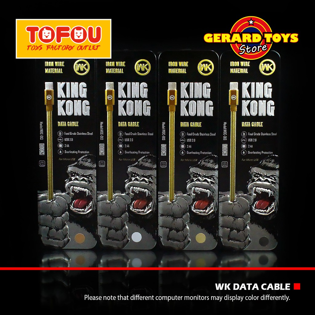 Jual Data Cable Kabel Data Micro WK Design Remax Kingkong WDC-013 ...