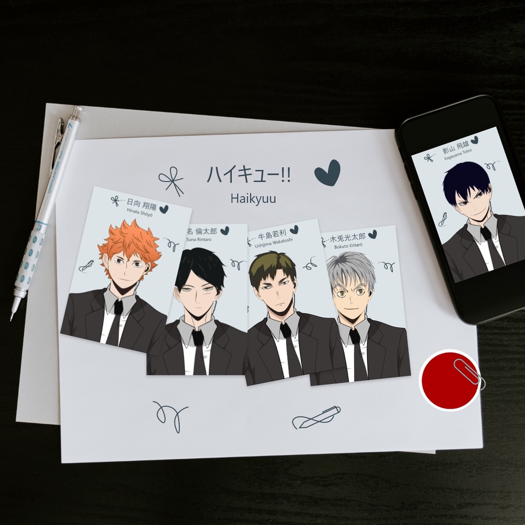 Jual Photocard Anime Haikyuu FanArt Series - Kageyama Miya Suna Oikawa ...