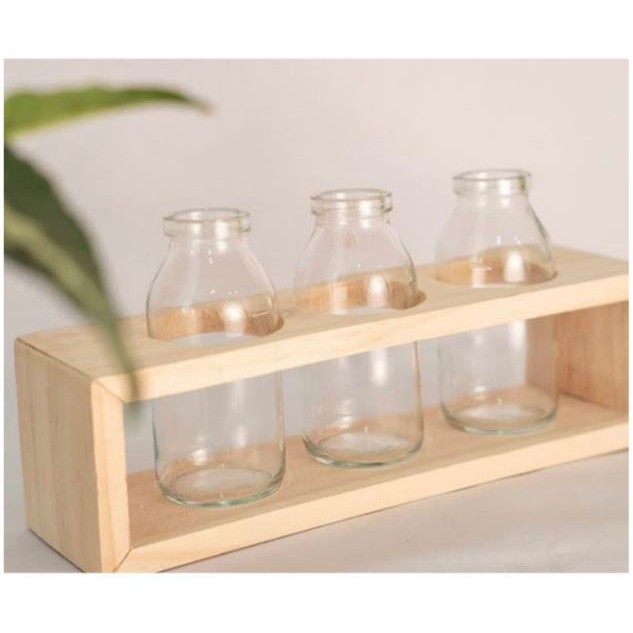 Jual RAK KAYU TEMPAT BOTOL MINI JATI BELANDA NATURAL | Shopee Indonesia