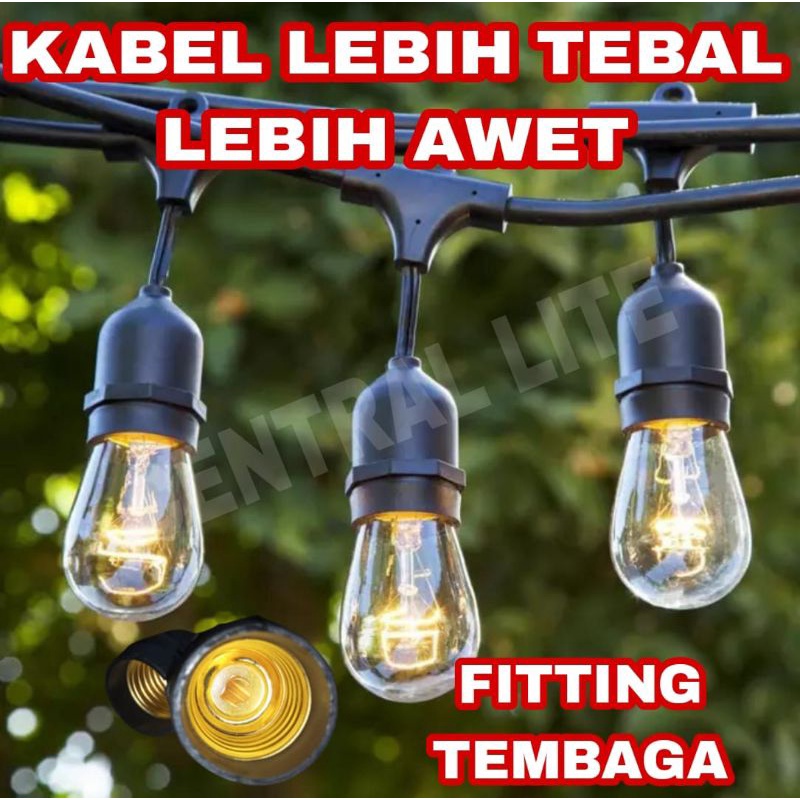 Jual Fitting Lampu Gantung Outdoor 10 Meter 10 Fiting 5 Meter 10 ...