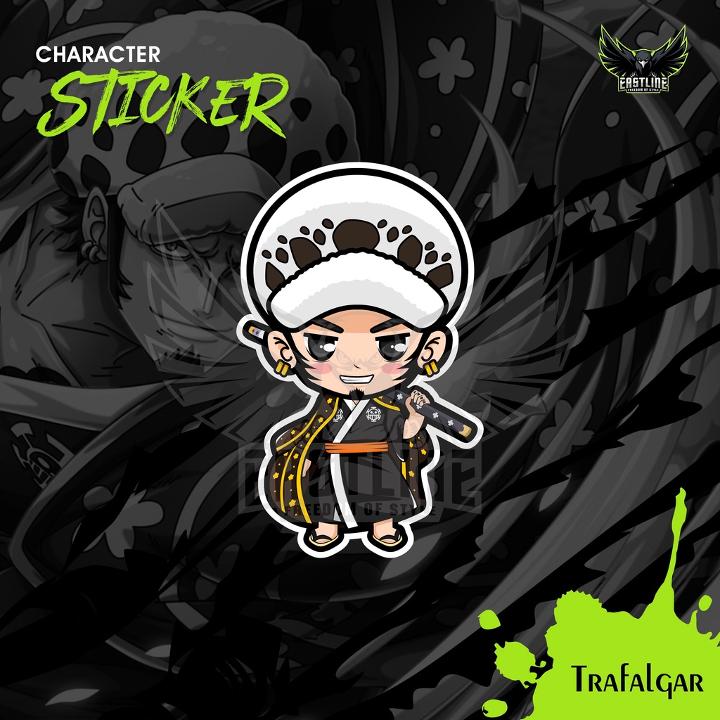 Jual Stiker One Piece Karakter Anime Lucu Chibi Wano Bahan Vinyl ...