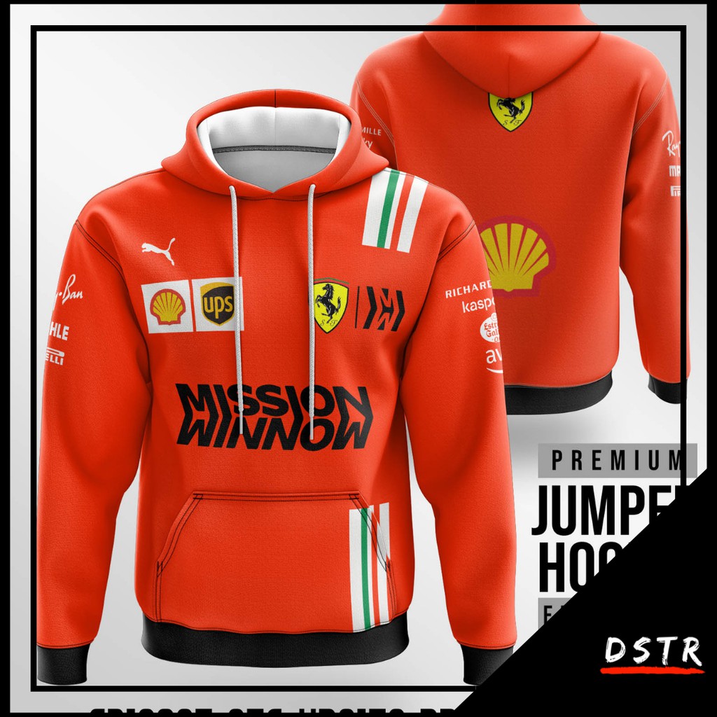 Jual Jaket Hoodie F1 Formula One Team Scuderia Ferrari 2021 Full Print ...