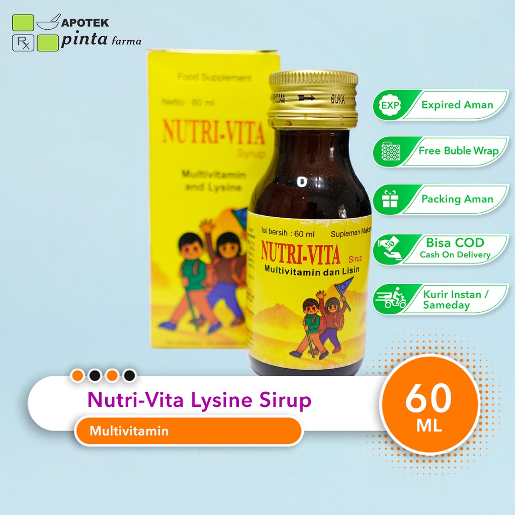 Jual Nutri Vita Sirup 60 Ml Multivitamin dan Suplemen | Shopee Indonesia