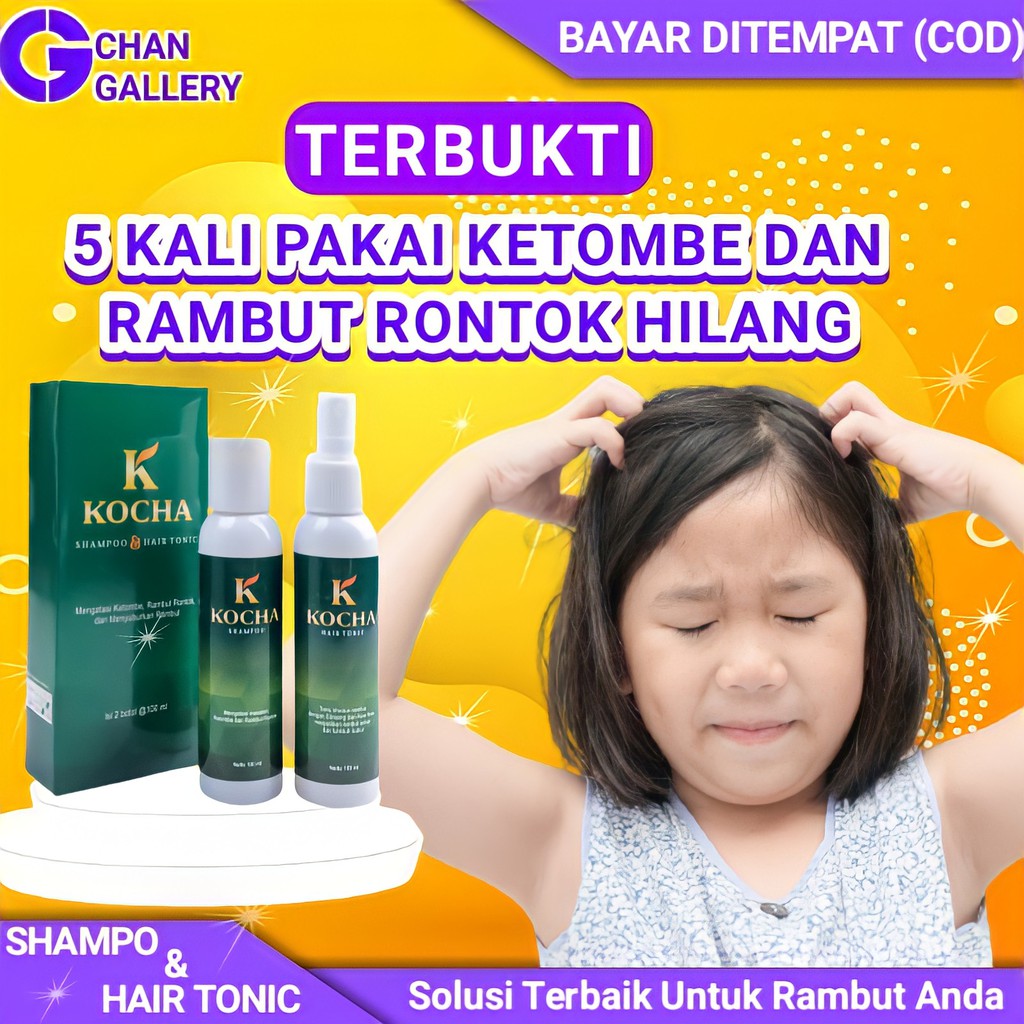Jual Kocha shampoo kulit kepala kering penyubur rambut rusak anti rontok dan ketombe paling ...