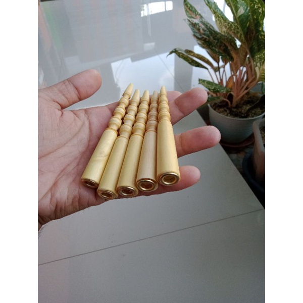 Jual pipa once talang asap kayu kemuning gading motif profilan panjang ...