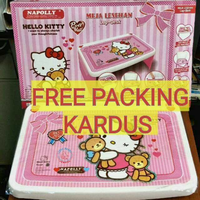 Jual Meja belajar anak meja lipat lesehan hello kitty napolly lap desk ...