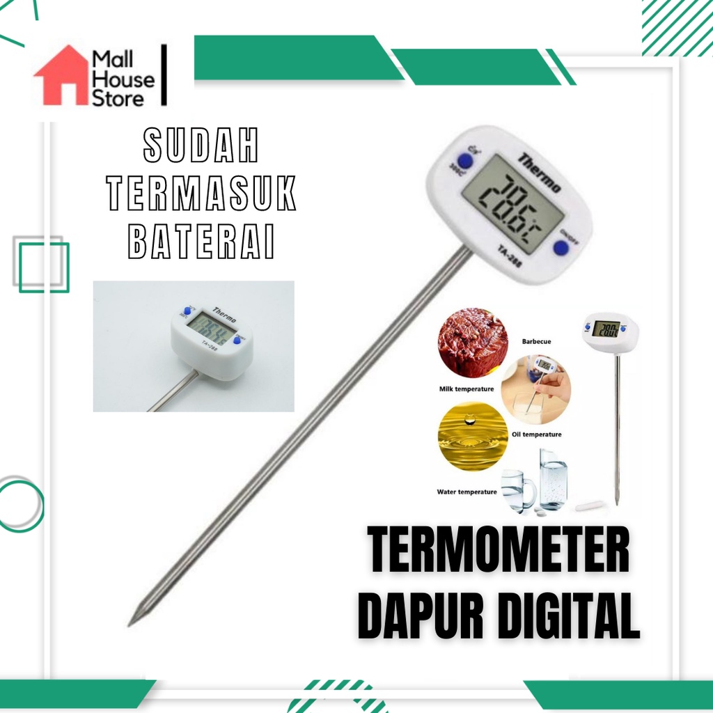 Jual Termometer BBQ Digital TA-288 / Pengukur Suhu Makanan Minuman ...