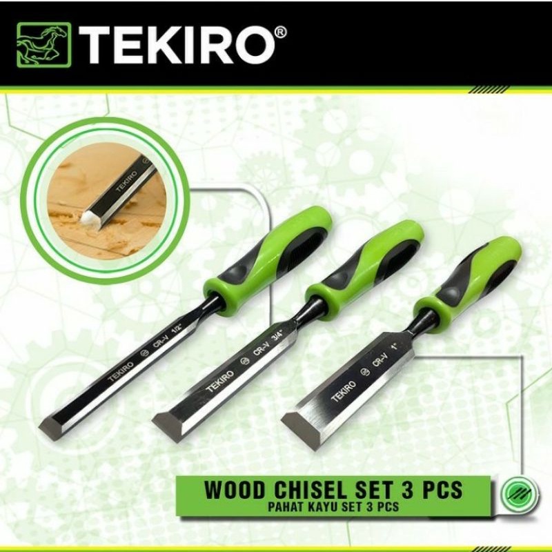 Jual TEKIRO Pahat kayu Wood Chisel set 3PCS | Shopee Indonesia