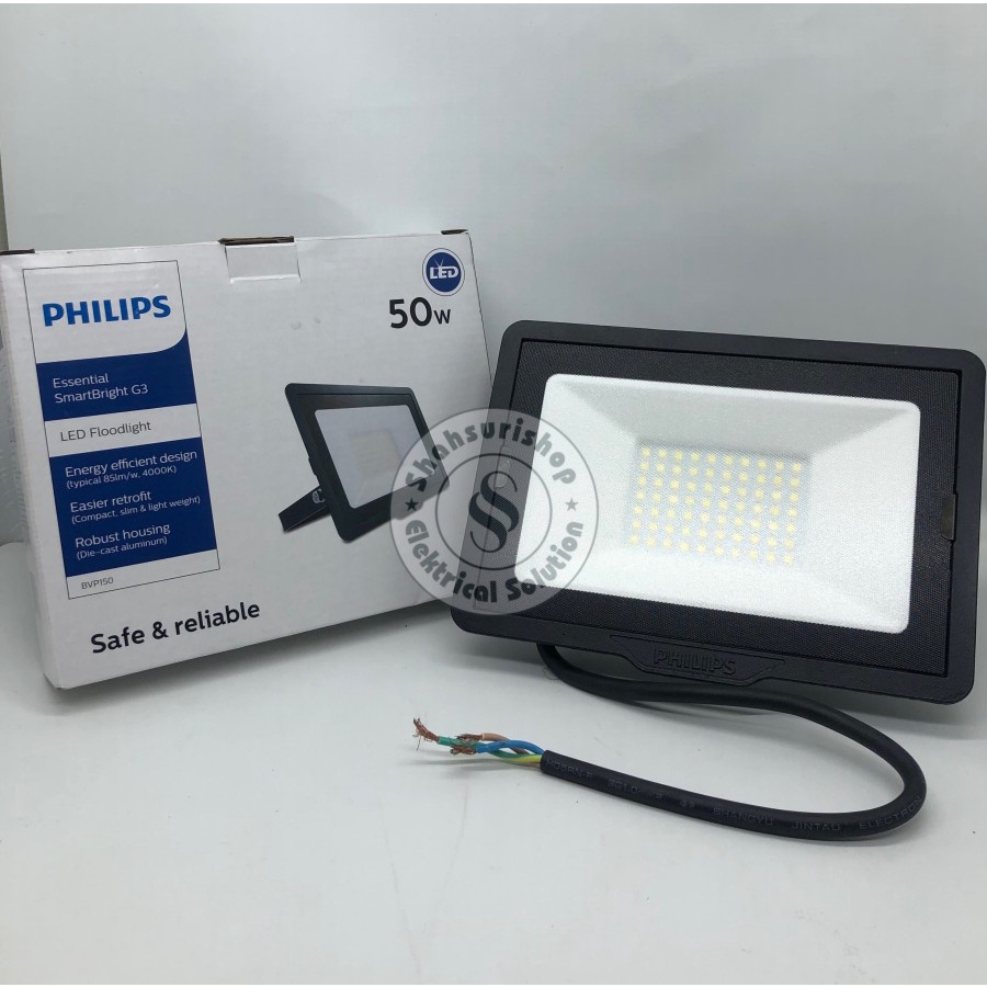 Jual FLOOD LIGHT PHILIPS LED BVP150 50W 50 WATT W LAMPU SOROT | Shopee Indonesia