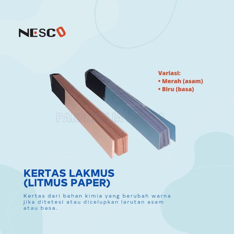 Jual kertas lakmus litmus paper ph nesco kertas lakmus biru merah ...