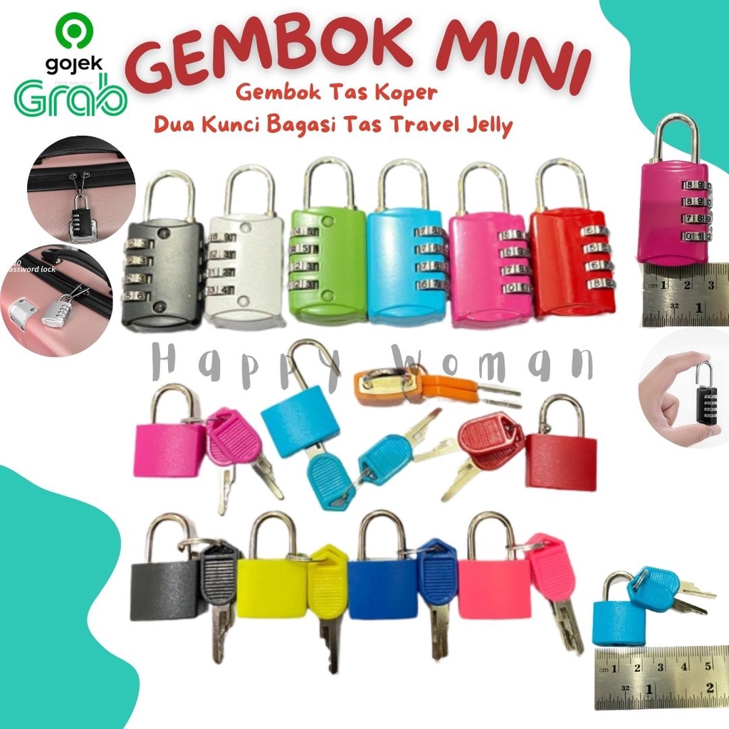 Jual Kunci Gembok Mini Gembok Tas Kecil Kunci Tas Gembok Koper Mini ...