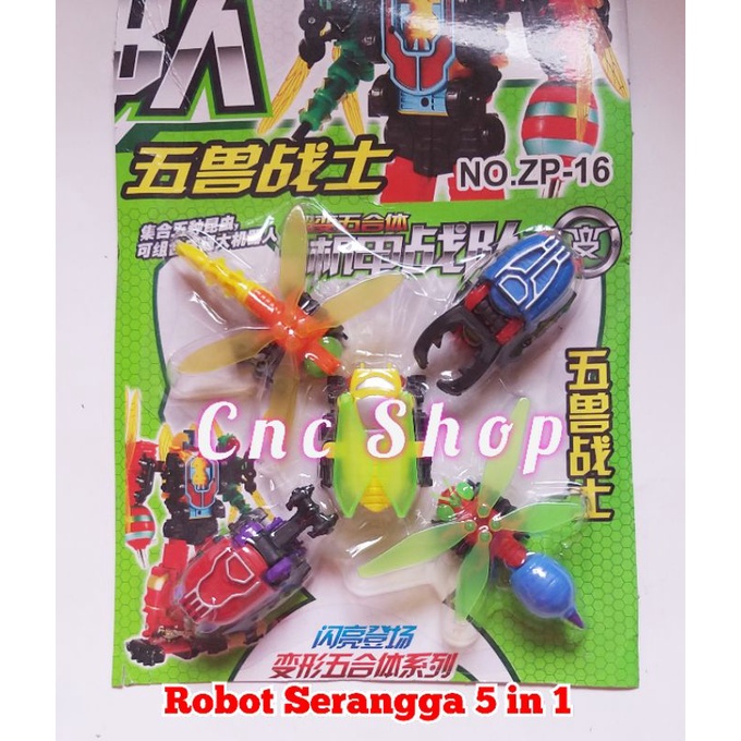 Jual Mainan Robot Serangga Kumbang Deformasi isi 5pcs Keren Bagus ...