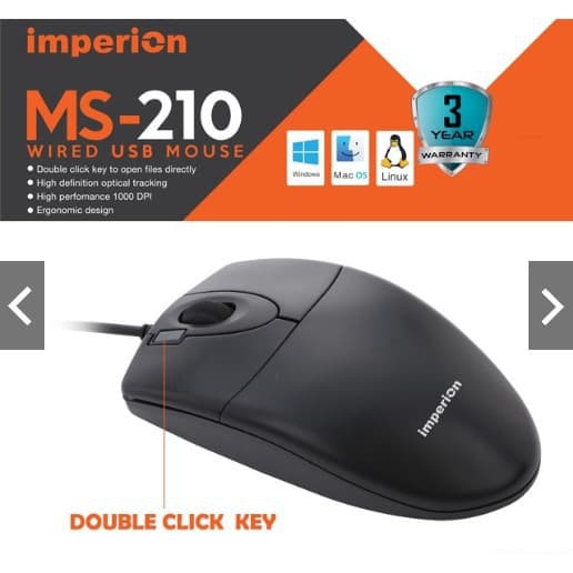 Jual MOUSE USB IMPERION OPTICAL MS-210 - MOUSE USB WIRED OPTIC MS210 ...