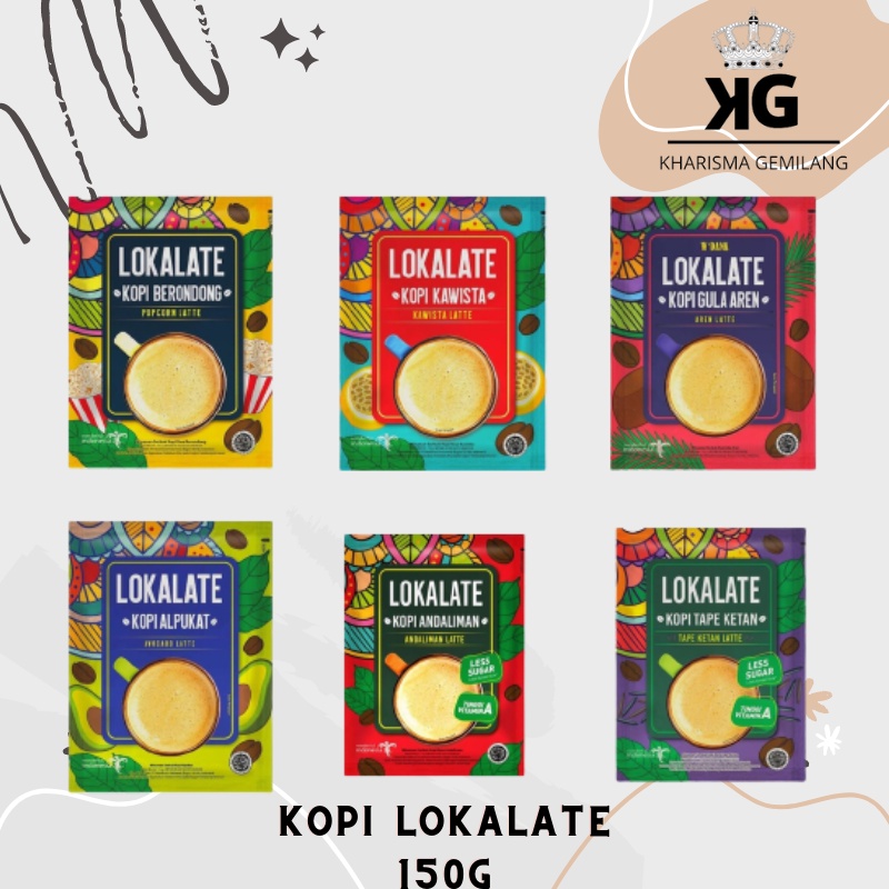 Jual LOKALATE - (1 PCS) KOPI LOKALATE 15Gr Berondong Alpukat Gula Aren ...
