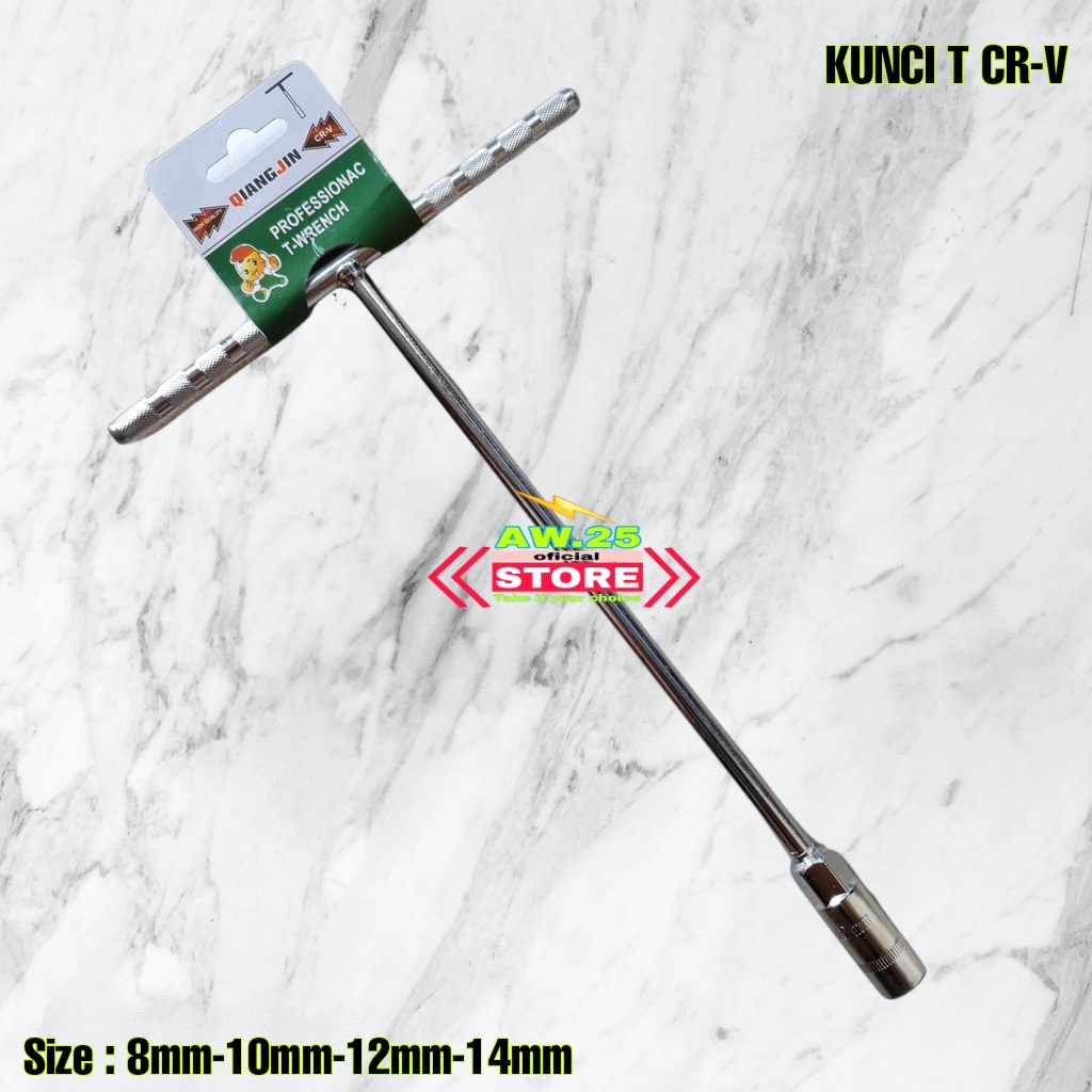 Jual KUNCI SOK T SILVER/SOCK T CR-V 8MM-10MM-12MM-14MM | Shopee Indonesia