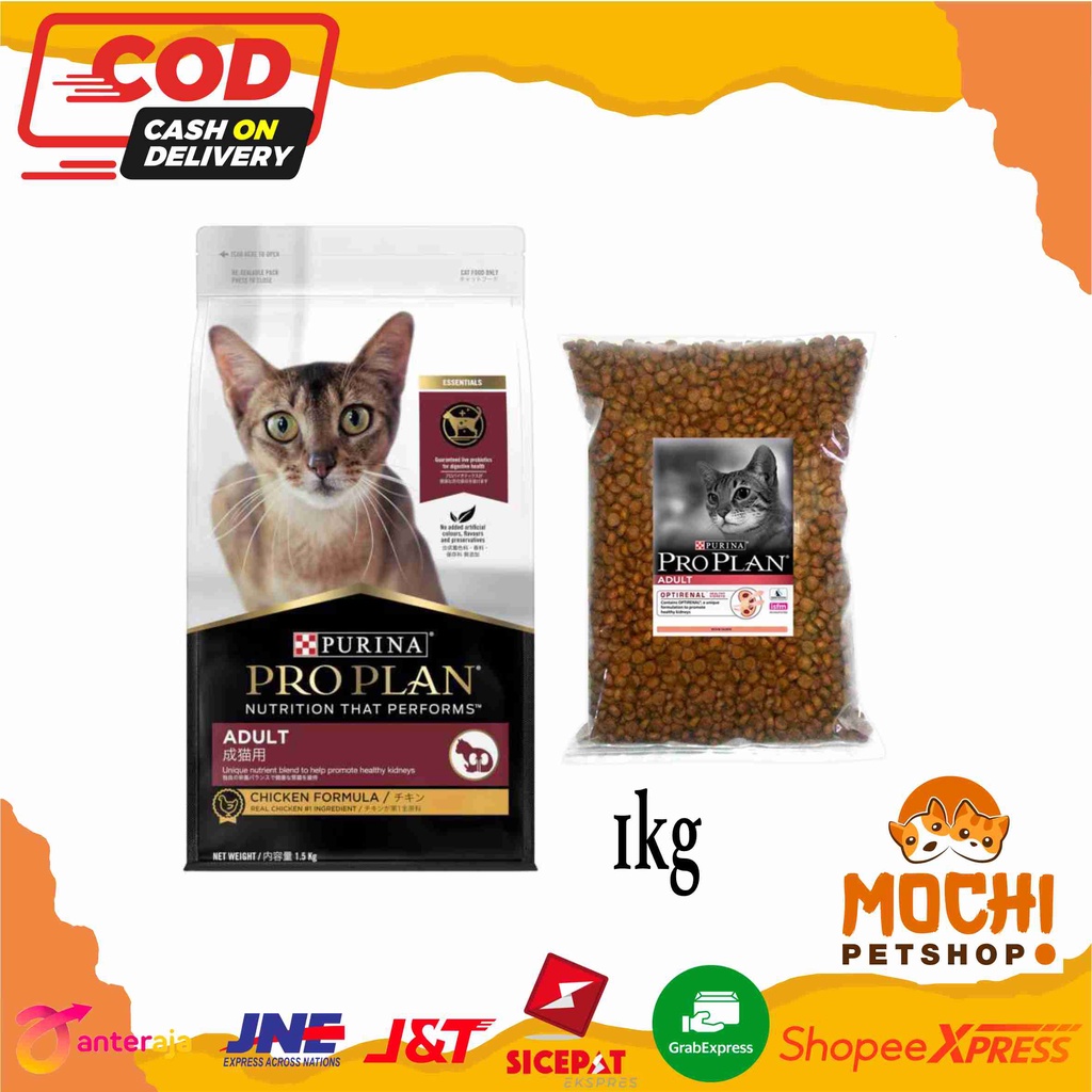 Jual PROPLAN ADULT CHICKEN 1kg REPACK Makanan Kucing Dewasa Premium 1kg ...