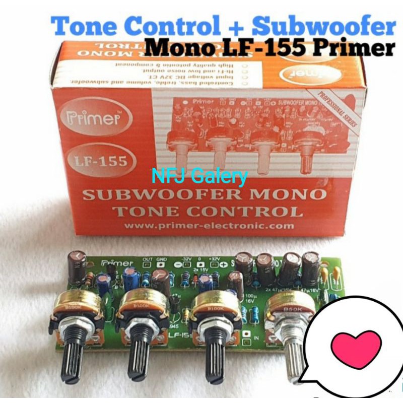 Jual Tone Control Mono LF155 Plus Subwoofer Original Primer Speaker ...