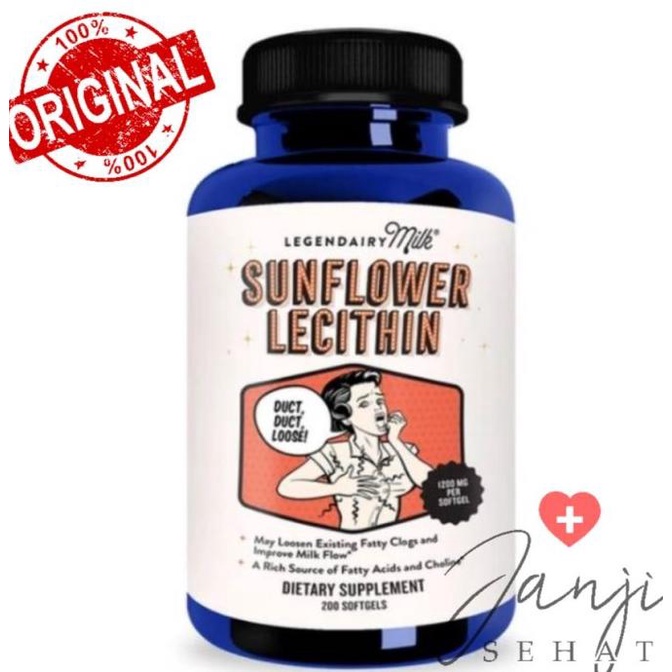 Jual LEGENDAIRY MILK SUNFLOWER LECITHIN 200 SOFTGELS | Shopee Indonesia
