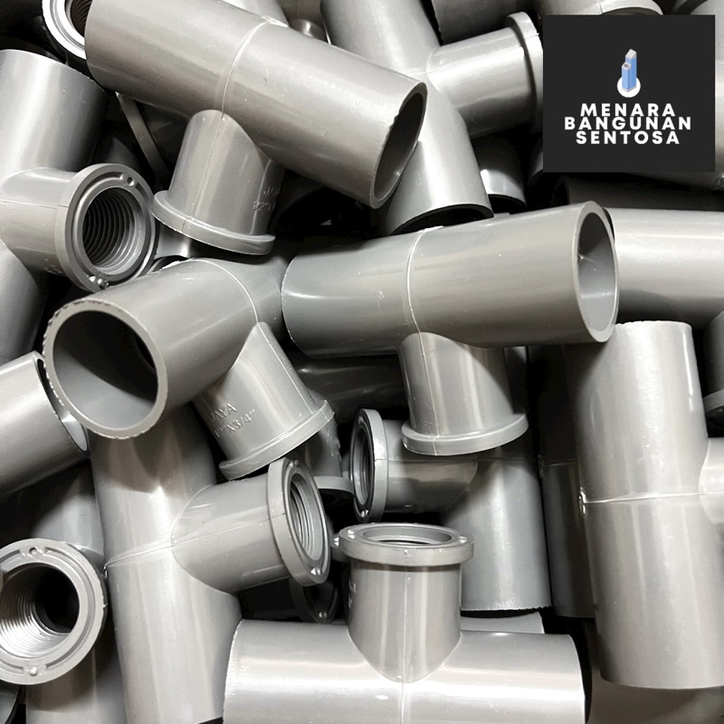 Jual Faucet Tee PVC Jaya TS 3/4 Inch - Fitting Pipa T Drat Dalam ...